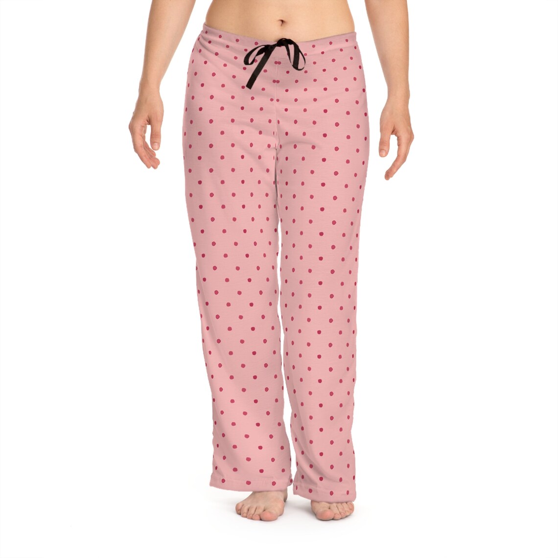 Women's Polka Dots Pajama Pants Pink - Etsy