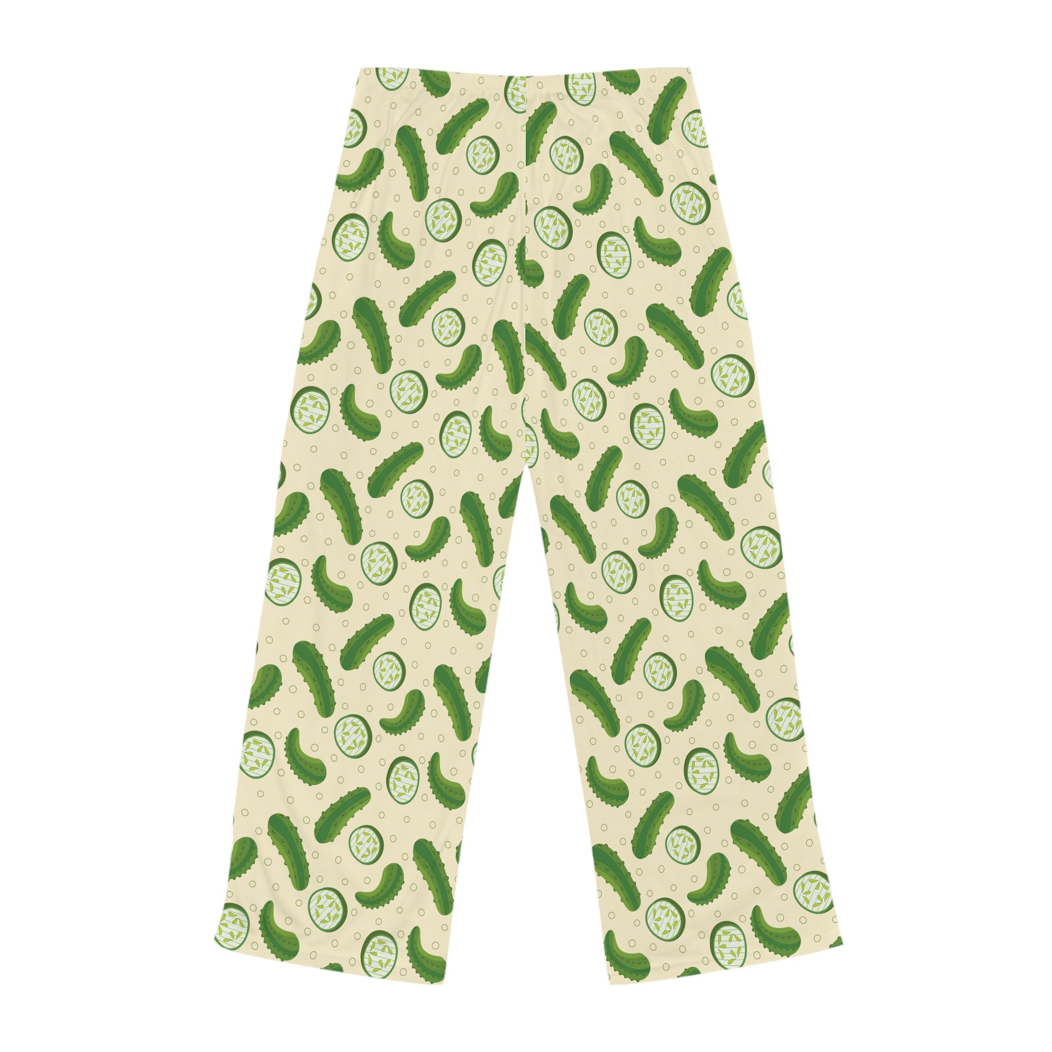 Women's Pajama Pants Dill Pickle and Pickle Chip Print Ivory - Etsy
