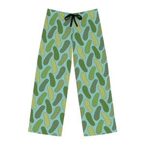 Men's Big Dill Pickle Pajama Pants Sky - Etsy