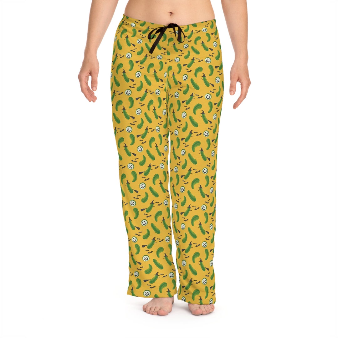 Women's Halloween Pickle Pajama Pants on Pumpkin - Etsy
