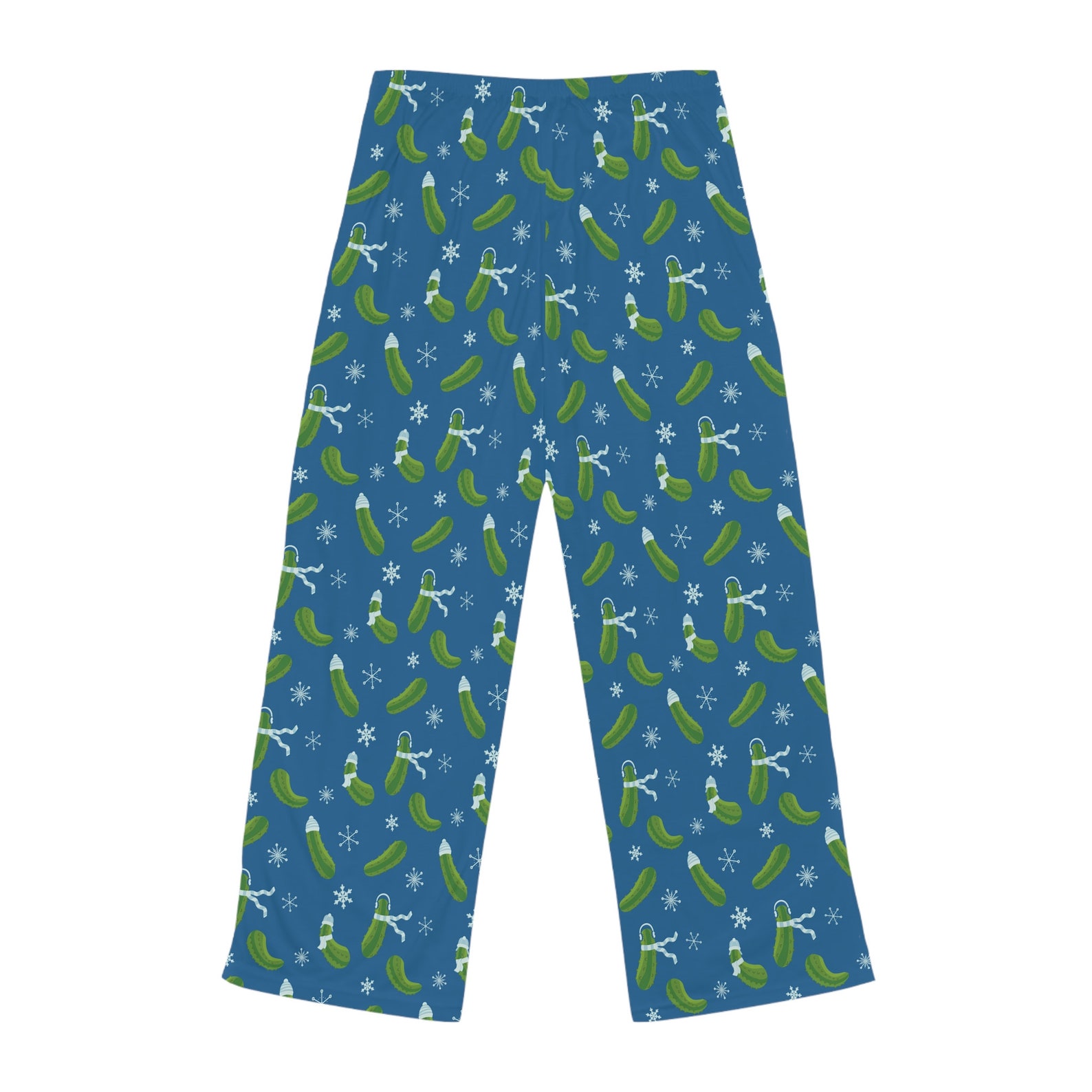 Women's Pickle Pajama Pants Winter Wonderland Edition Cobalt - Etsy