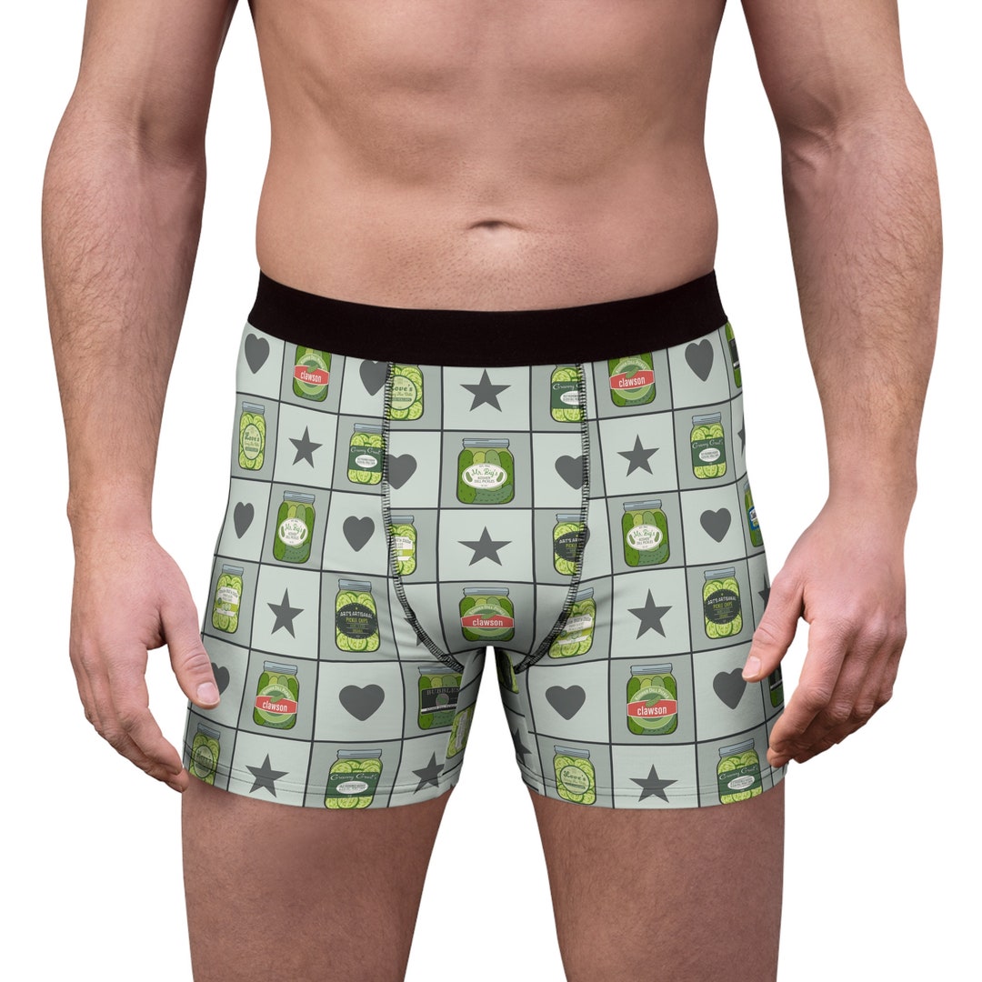 Checkered Dill Pickle Jar Boxer Briefs - Etsy