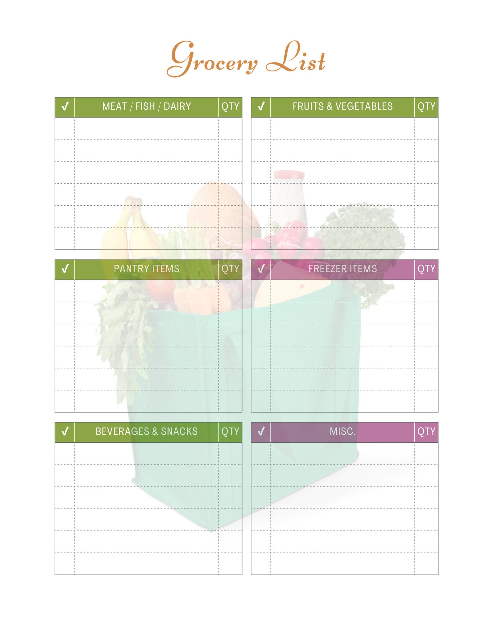 Meal Prep Printable Planner, Meal Prep Planner Bundle–weekly Calendar ...