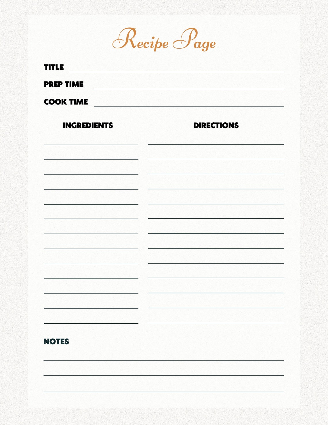 Meal Prep Planner Weekly Menu Printable Grocery List Template Digital ...
