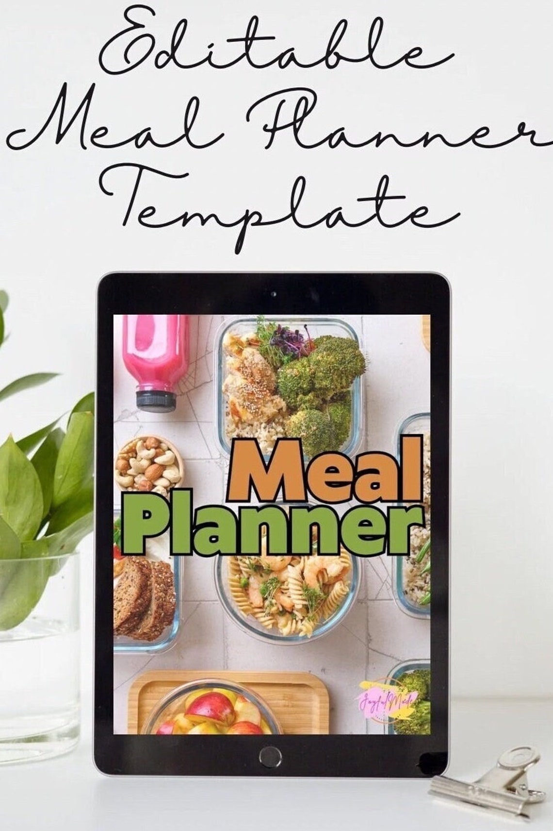 Meal Prep Printable Planner, Meal Prep Planner Bundle–weekly Calendar ...