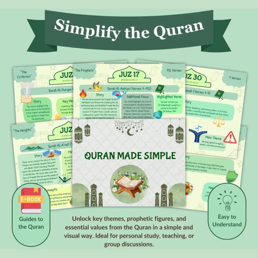 Quran Made Simple | Illustrated Quran | Downloadable E-book Only - Etsy
