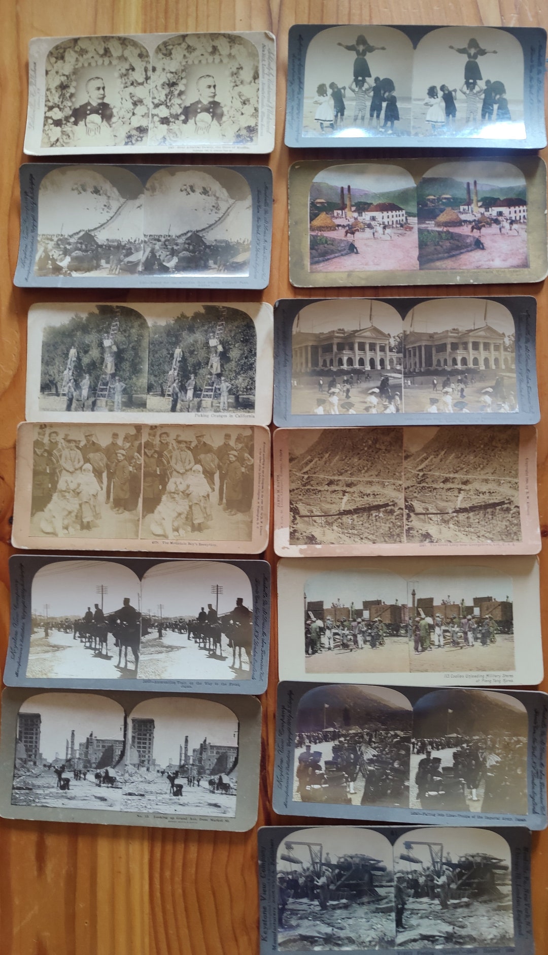 Vintage Stereoview Cards 13 Pieces - Etsy