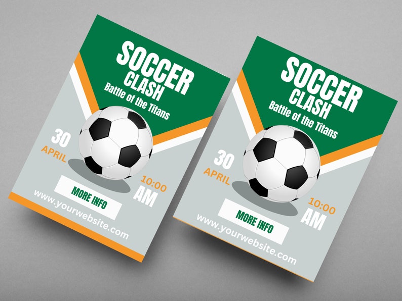 Printable Soccer Tryouts Flyers, Soccer Match Flyers, Soccer Tournament ...