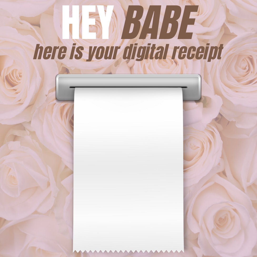Receipt Flyer - Etsy