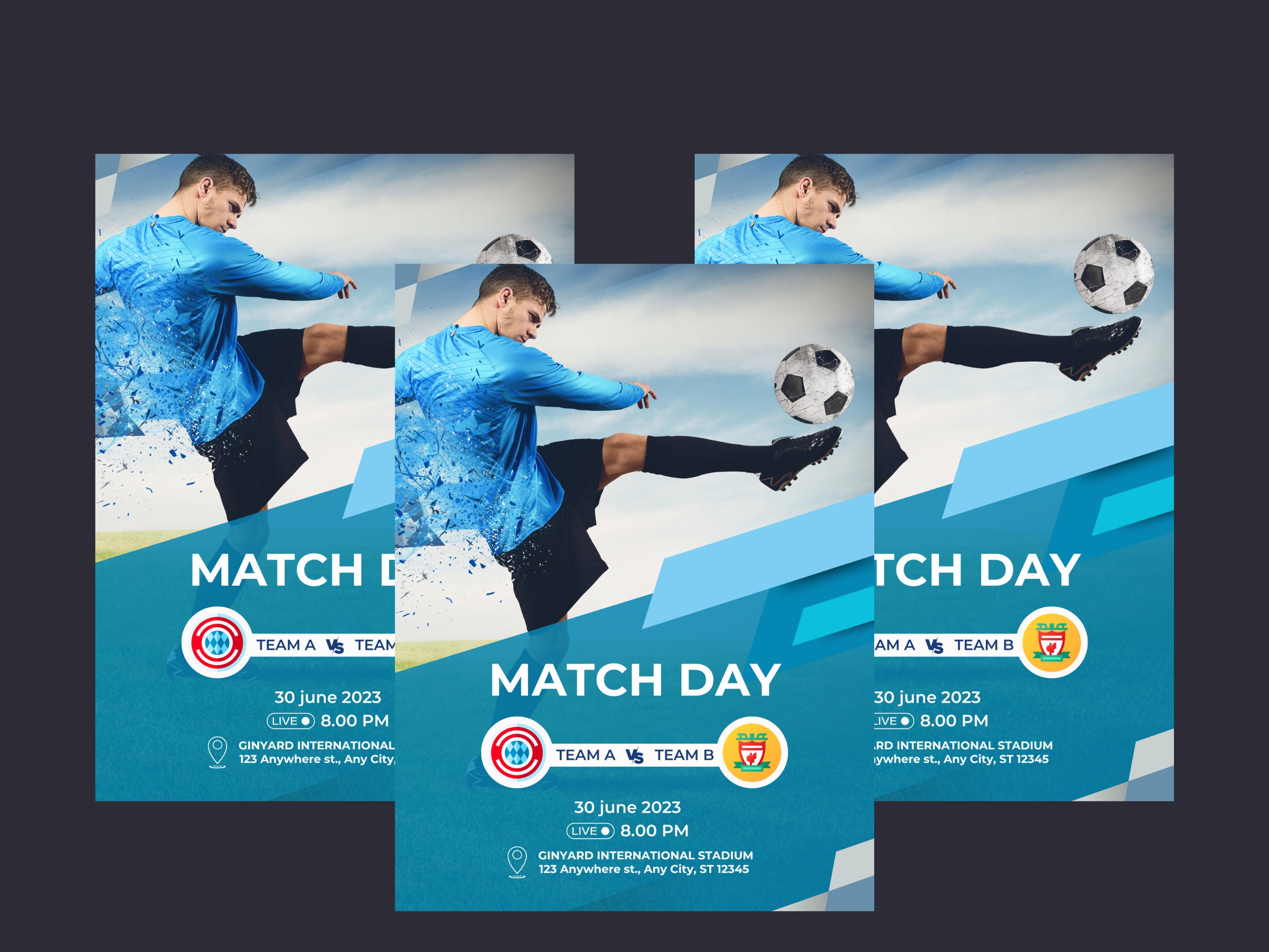 Printable Soccer Camp Event Flyers, Girls and Boys Soccer Camp ...