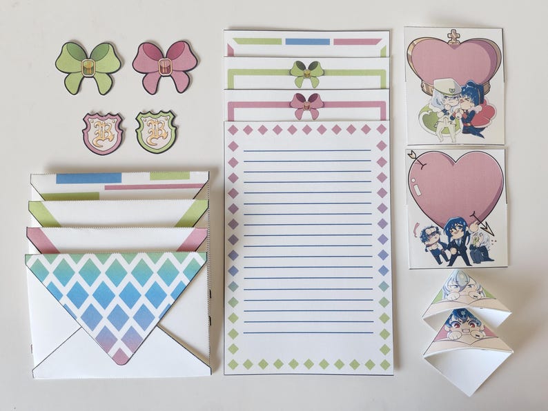 Idolish7 Anime Stationery Bundle - Printable Cards, Bookmarks (digital ...