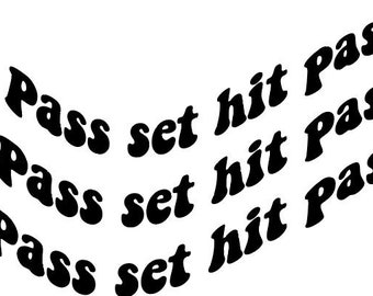 Pass Set Hit SVG - Etsy