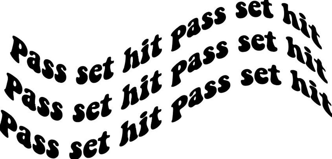 Pass Set Hit Svg - Etsy