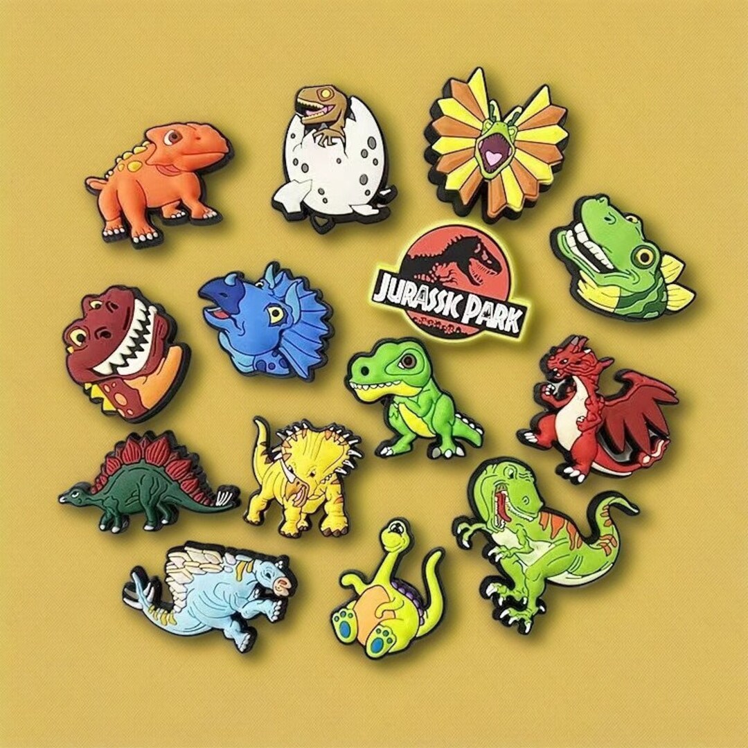 Jurassic Dino Croc Charms Dinosaurs Jurassic Par Jurassic Shoe Charm - Etsy