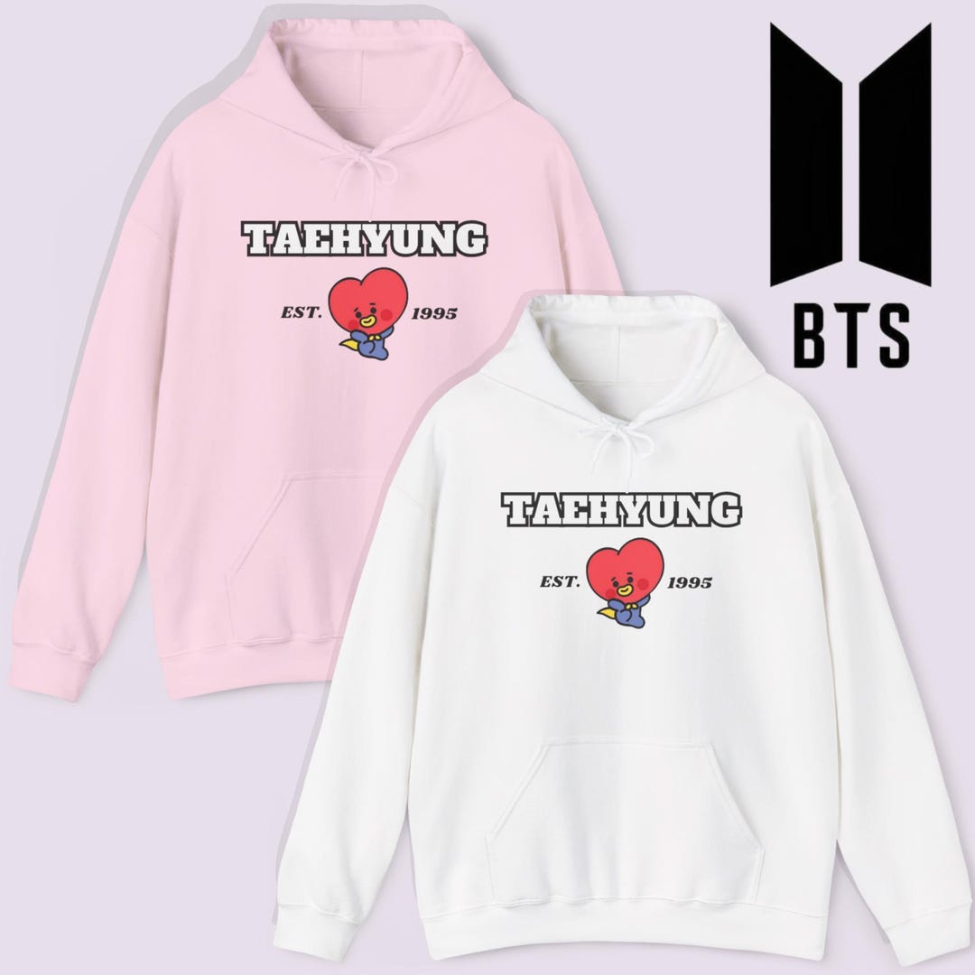 TAEHYUNG BTS BT21 Hoodie Sweatshirt, Kpop Merch, Bangtan Boys, Fan Gift ...