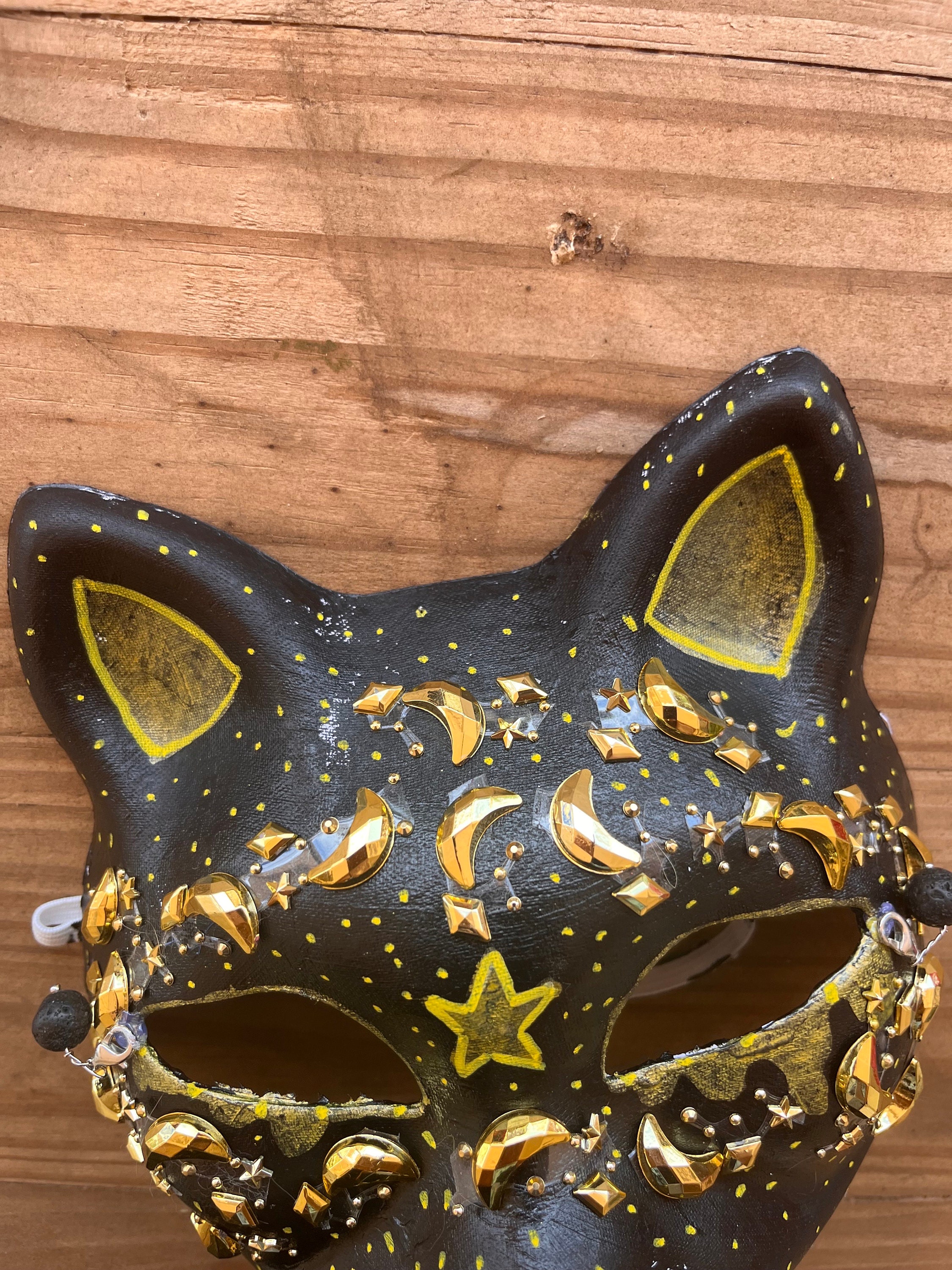 Hand Painted Starry Night Masquerade Mask Mask Cosplay - Etsy