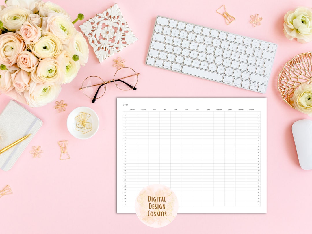 Timeless Digital Yearly Planner, Goodnotes, Any Year Calendar - Etsy