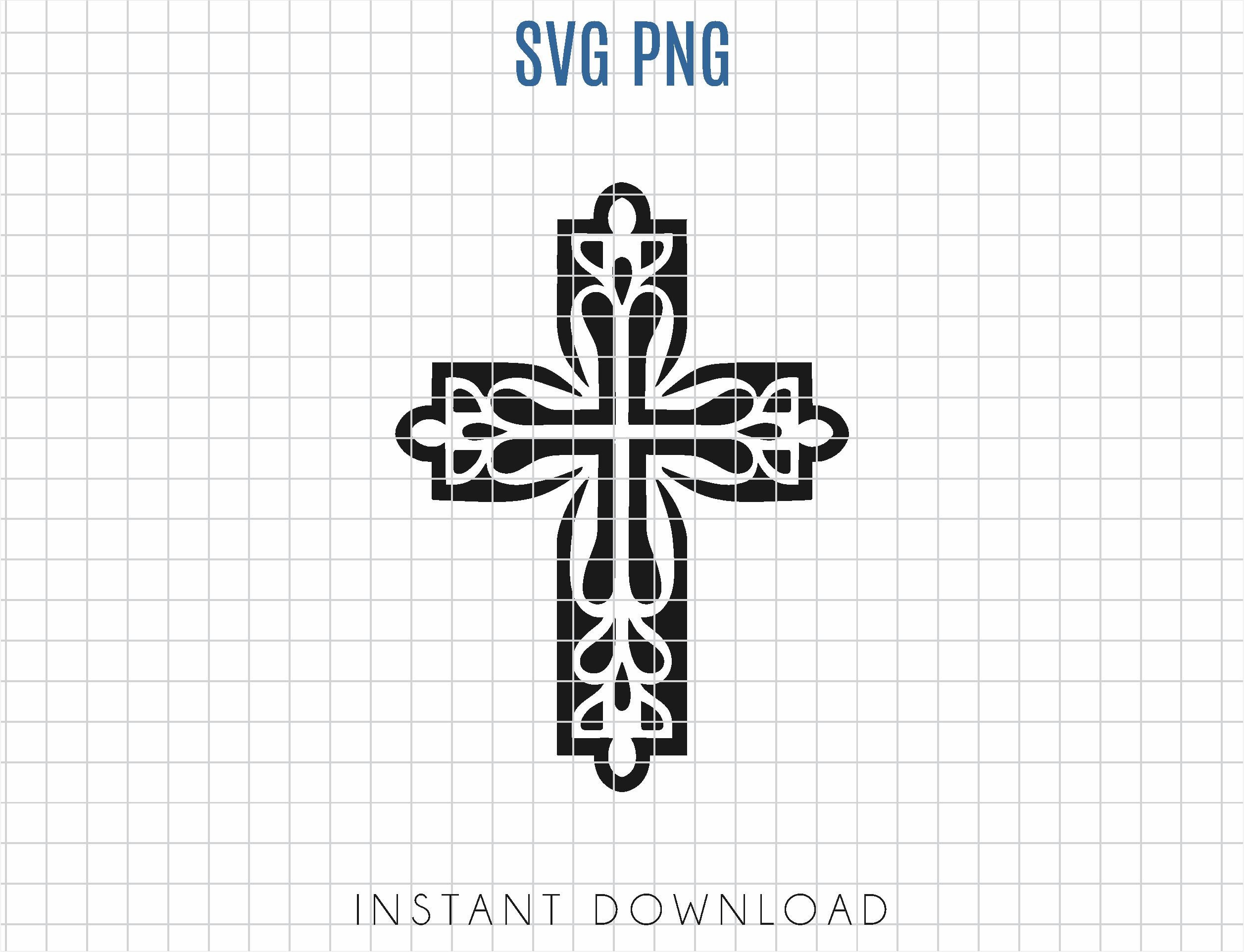 Cross SVG Bundle, Vector Catholic Cross Bundle, Easy to Cut Victorian ...