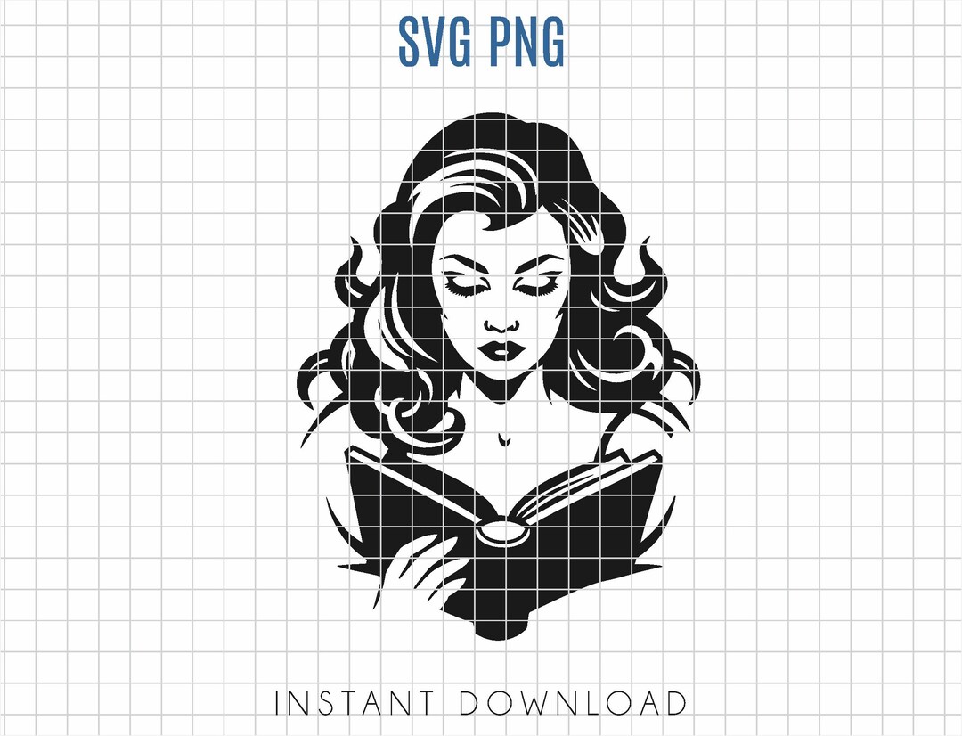 Buy Reading Woman SVG, Girl With Book SVG, Easy to Cut Reading Lady ...