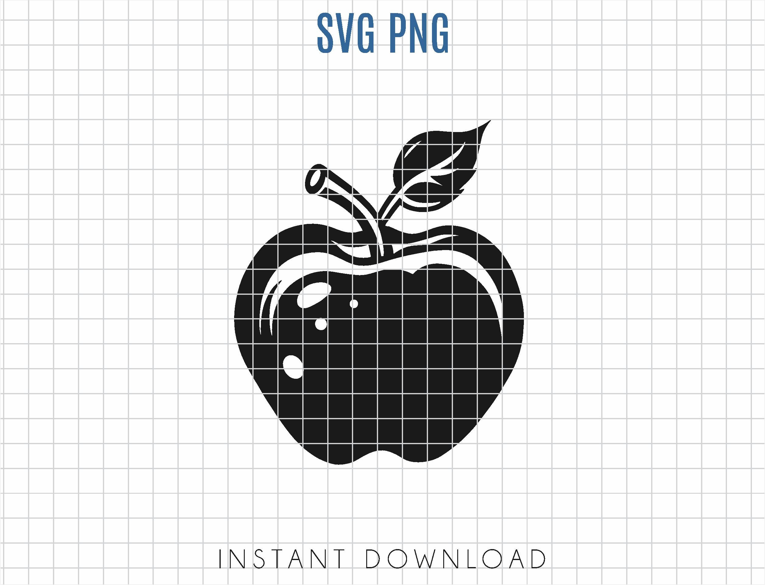 Simple Apple SVG, Vinyl Cut Apple, Easy to Cut School Apple, Commercial ...