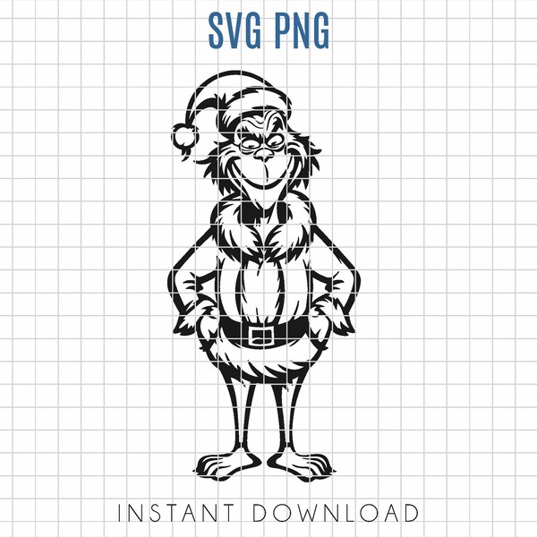 Grinch Full Body Svg - Etsy