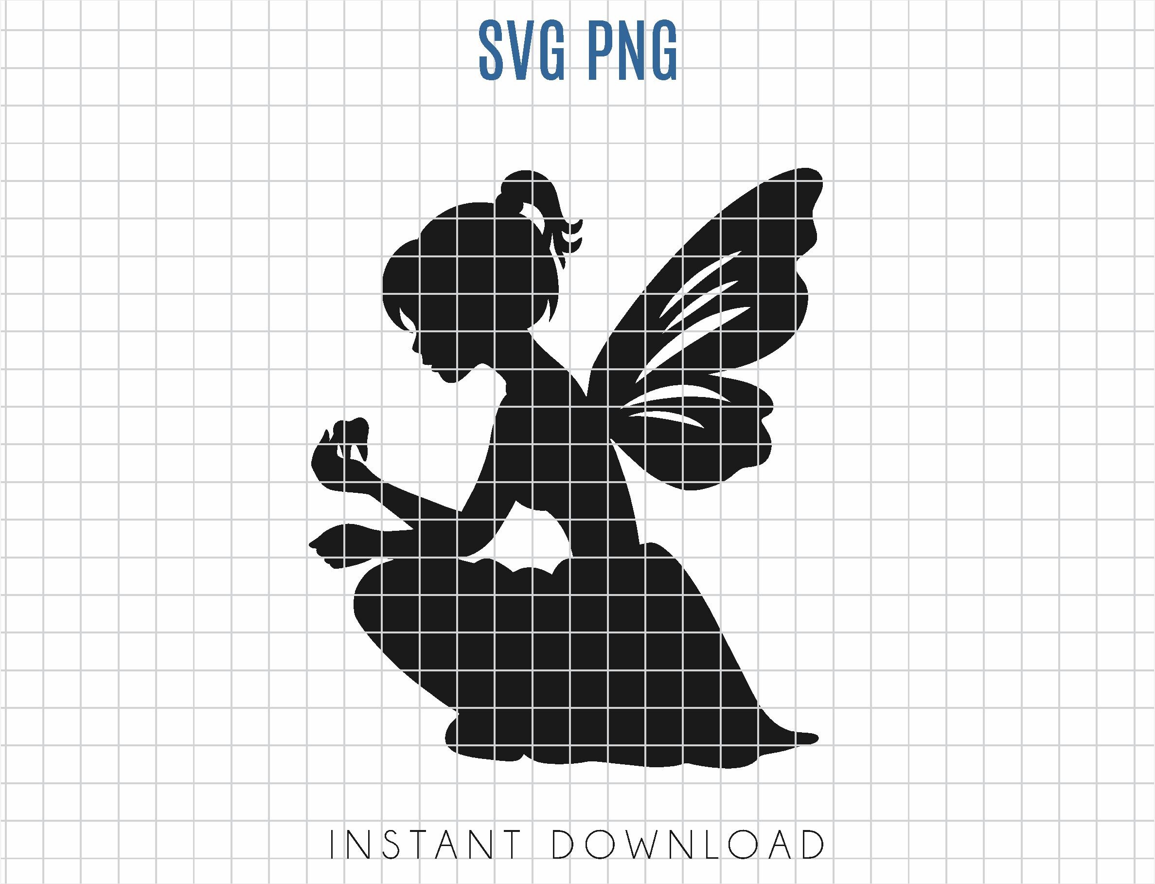 Tooth Fairy Silhouette SVG, Vector Fairy Keeping Tooth, Easy to Cut ...