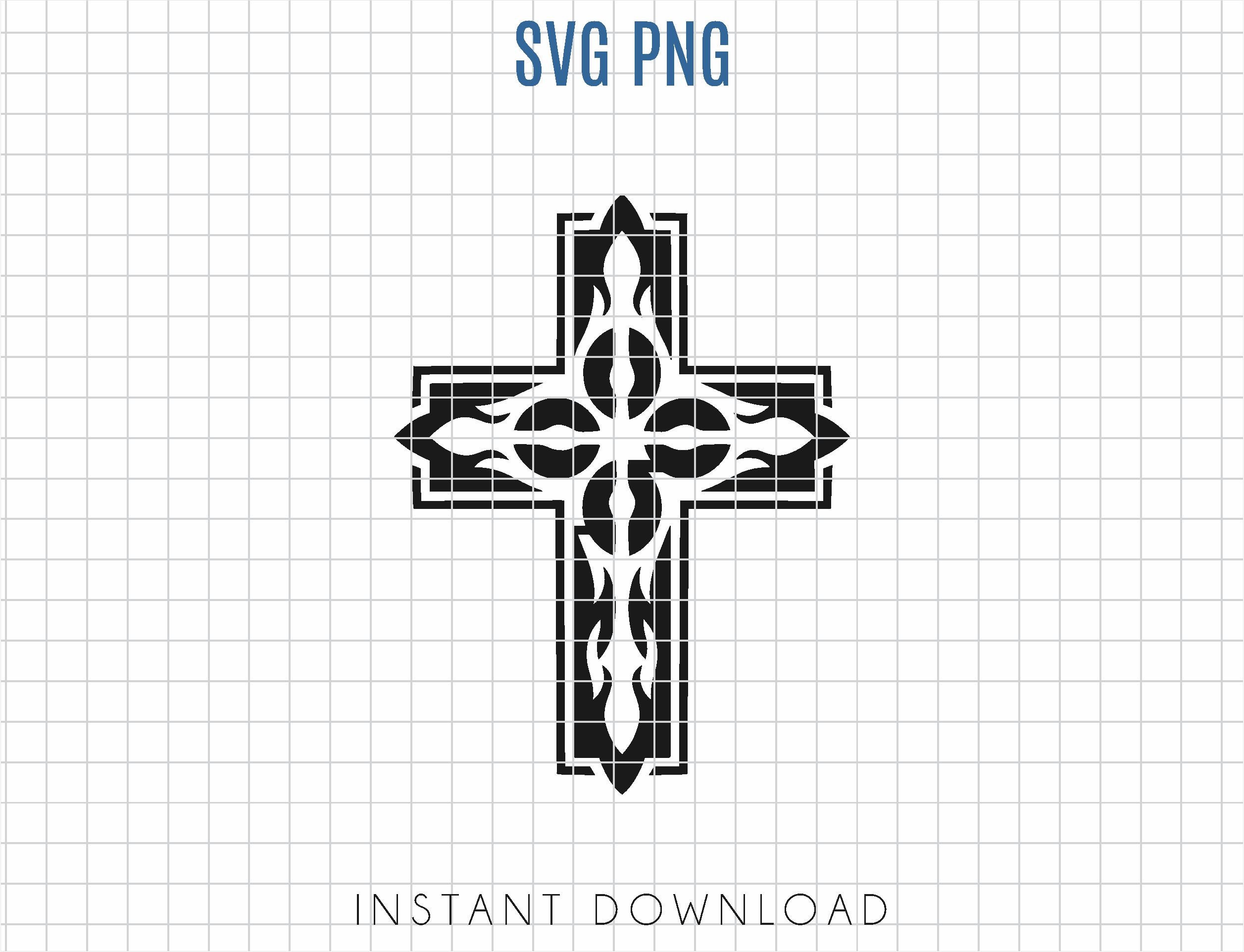Cross SVG Bundle, Vector Catholic Cross Bundle, Easy to Cut Victorian ...