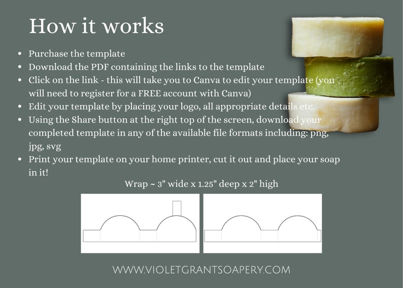 Editable Designer Round Soap Boxes & Wrap Created for You and Ready for ...