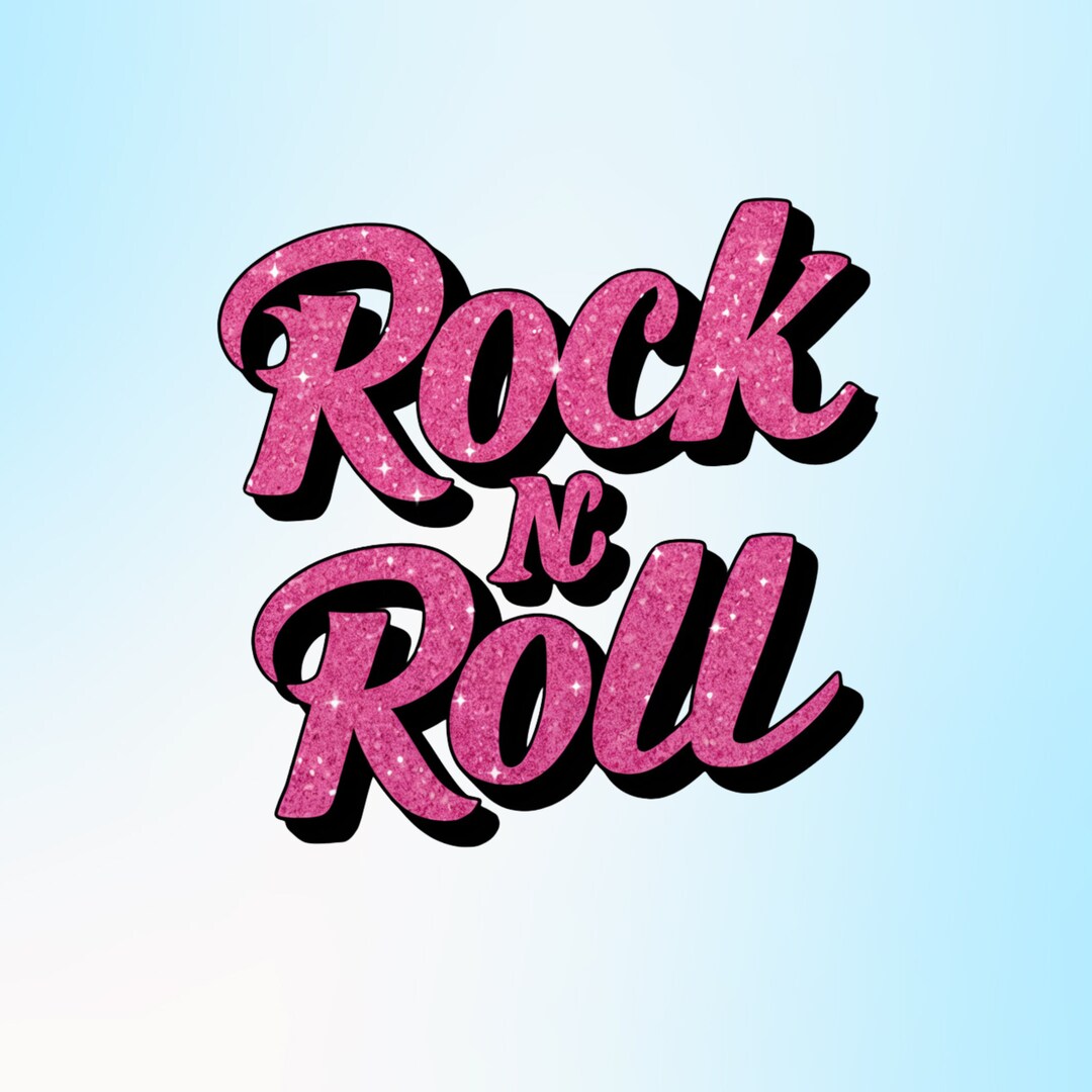Rock and Roll Sticker, 80's Music Decal, Old School Rock, Retro 80's ...