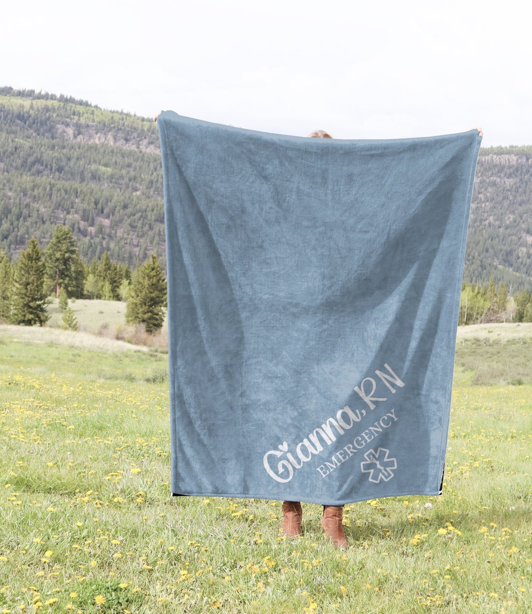 Personalized Nurse Blanket, Custom Throw Blanket With Name, Gift for ...