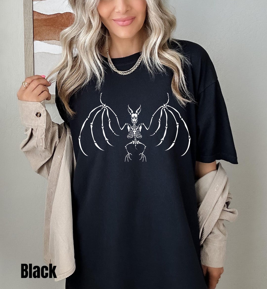 Bat Shirt, Bat Shit Crazy, Halloween Bat Tee, Funny Skeleton Shirt ...