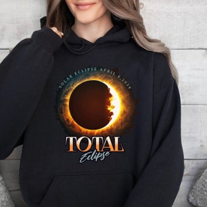 Total Solar Eclipse 2024 Hoodie, April 8, 2024, Moon Astronomy Gift ...