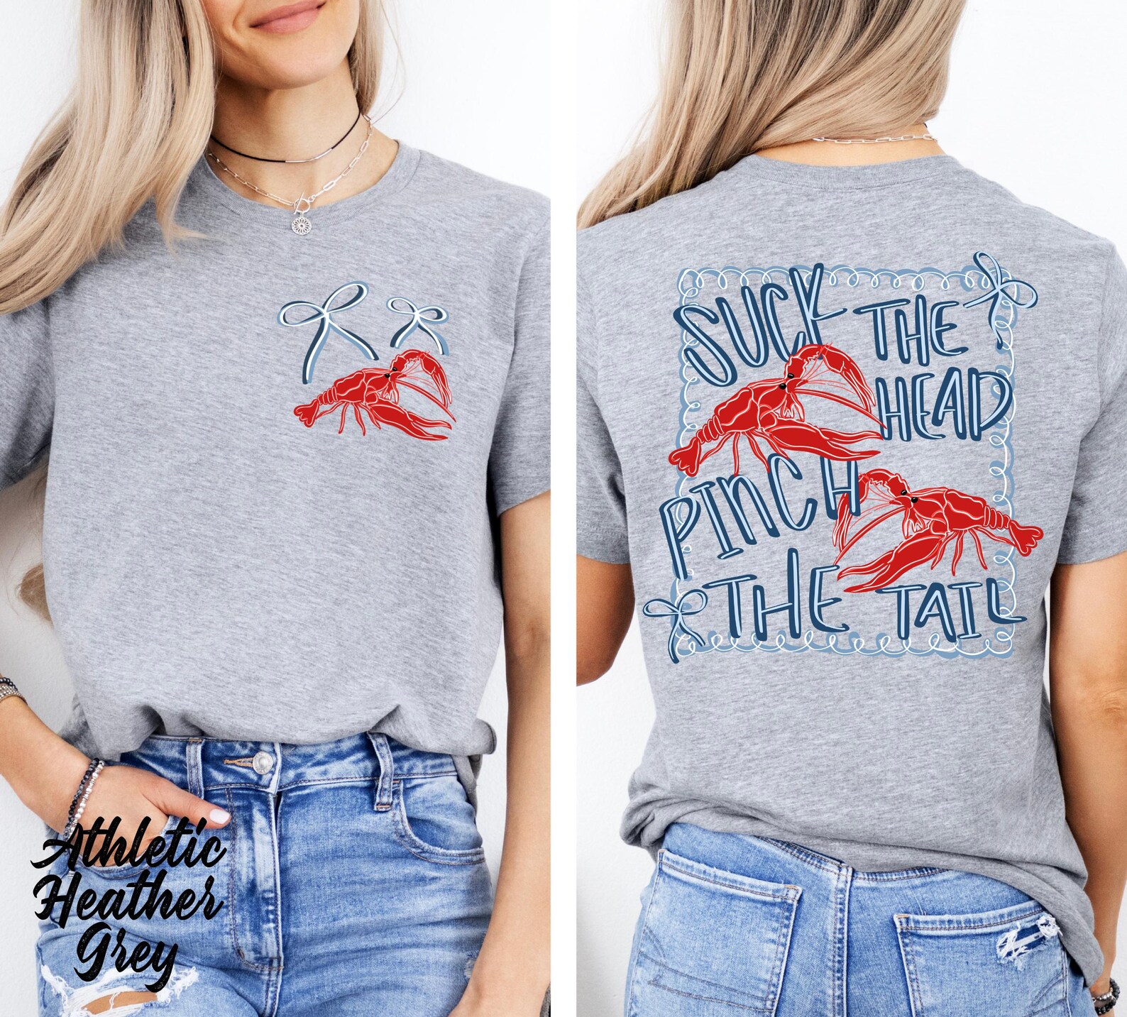Funny Crawfish Boil Shirt, Coquette Crawfish, Louisiana Tee, Whimsical ...
