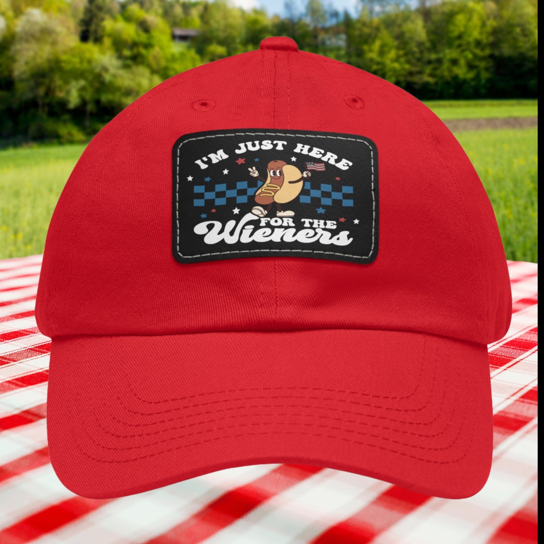 I'm Just Here for the Wieners Hot Dog Hat,4th of July Baseball Cap ...
