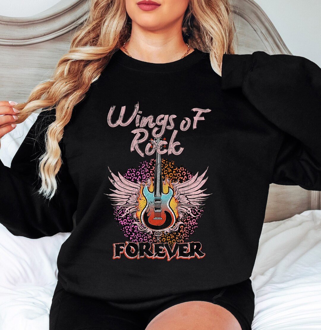 Rock and Roll Sweatshirt, Music Festival Crewneck, Old School Rock ...