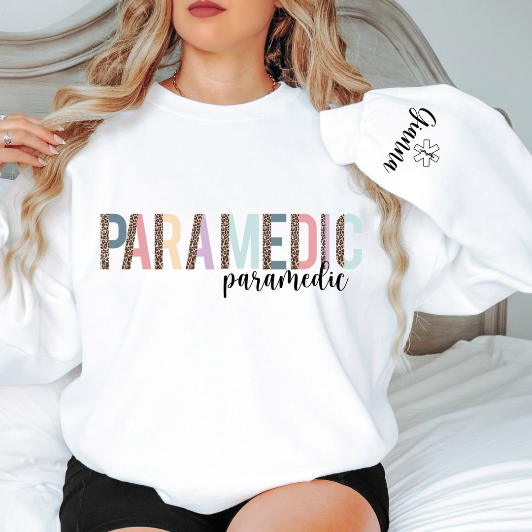 Personalized Paramedic Sweatshirt, EMS Rescue, Star of Life, EMS Shirt ...