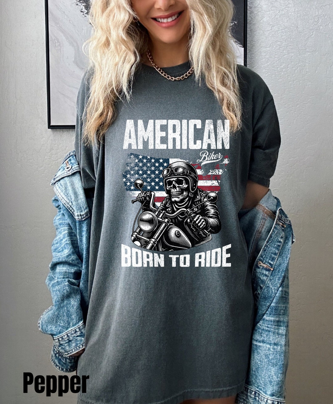 Motorcycle Shirt, Sport Bike Shirt, American Biker Born to Ride, Ride ...