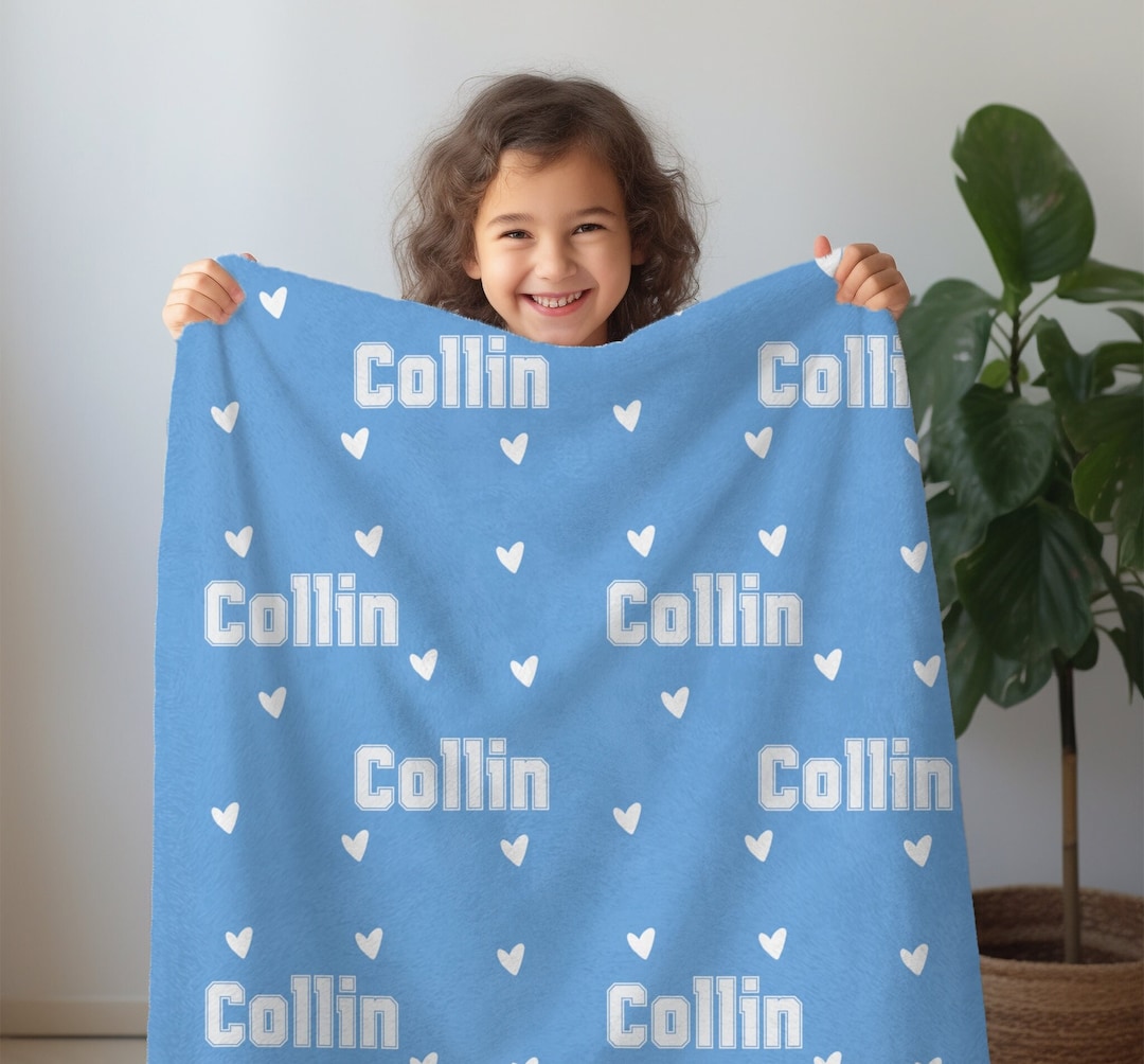 Personalized Name Blanket for Your Son, Customized Name Baby Blankets ...