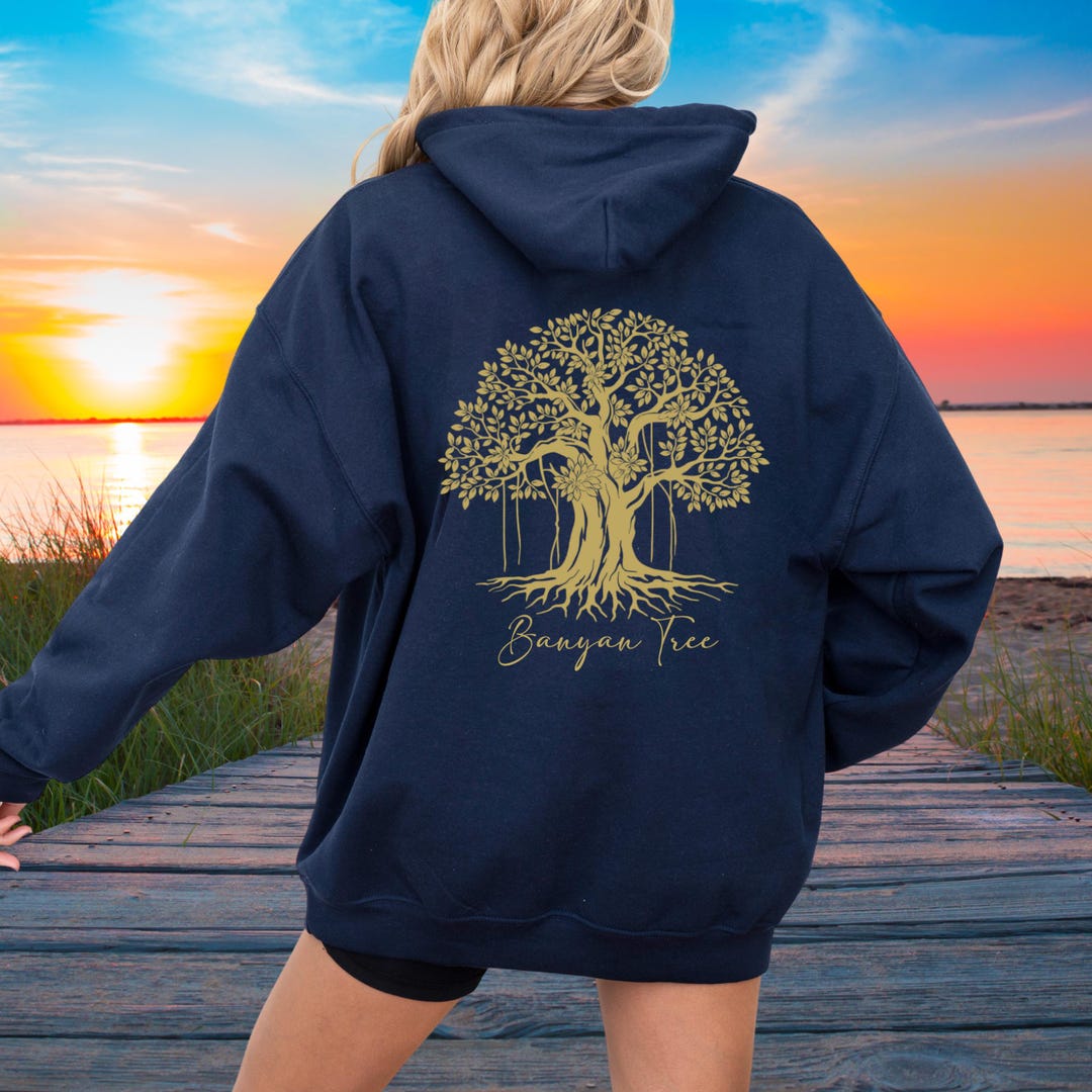 Nature Hoodie, Banyan Tree Hoodie, Tree of Life, Y2K Hoodie, Nature ...