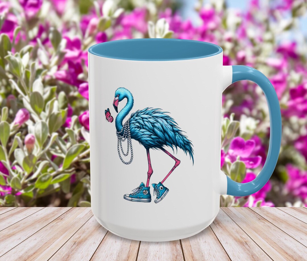 Kamala Harris 2024 Coffee Mug, Blue Flamingo Coffee Cup for Kamala ...