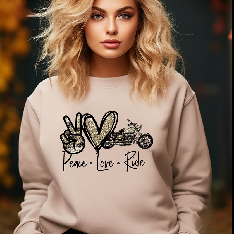 Peace Love Ride Svg - Etsy