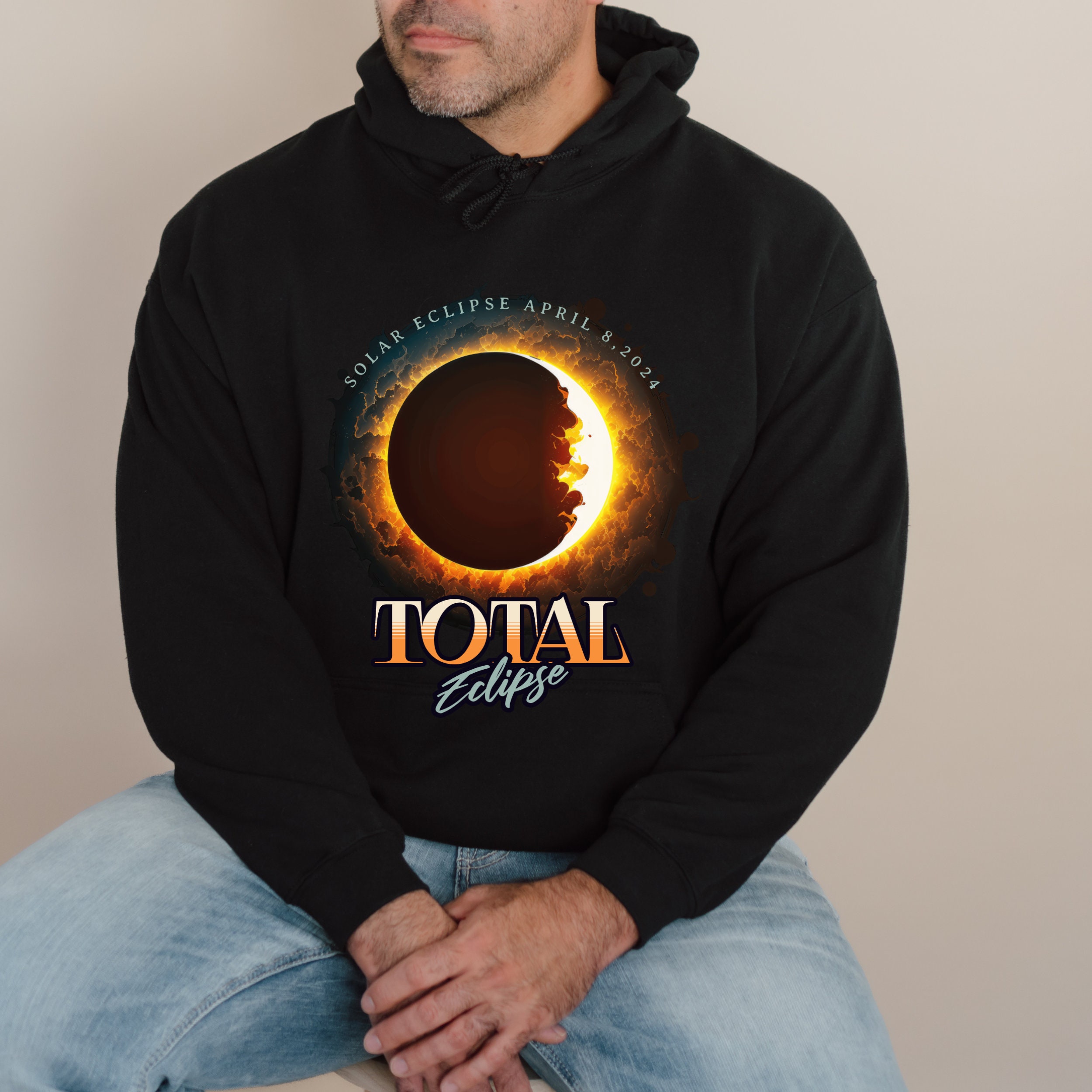 Total Solar Eclipse 2024 Hoodie, April 8, 2024, Moon Astronomy Gift ...