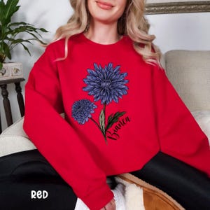 Personalized November Birth Month Flower Sweatshirt With Name, Mothers ...