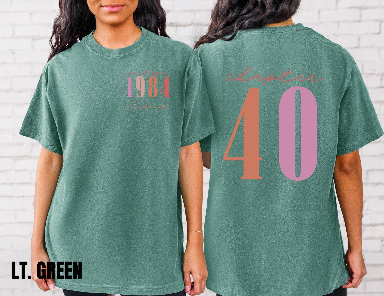 Personalized 40th Birthday Shirt, Vintage 1984 Top, Custom Age Shirt ...