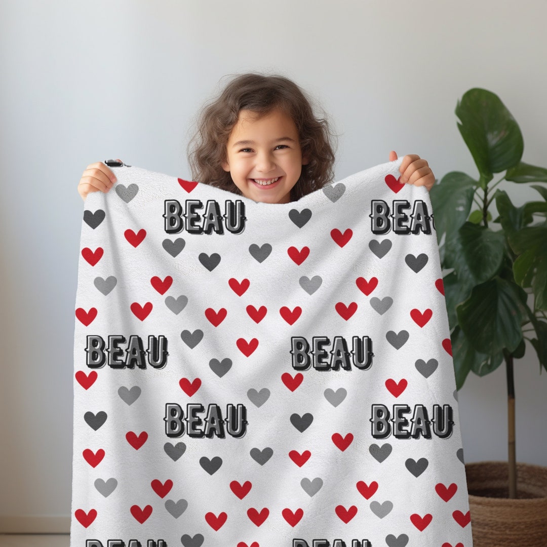 Personalized Blanket, Custom Baby Boy Throw, Personal Blanket ...