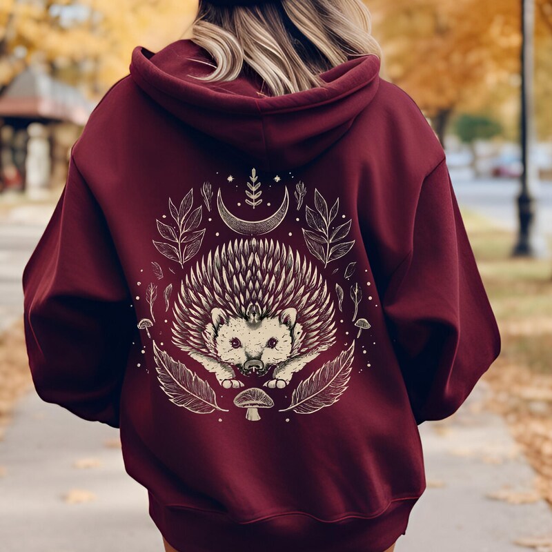 Hoodie Men Hedgehog - Etsy