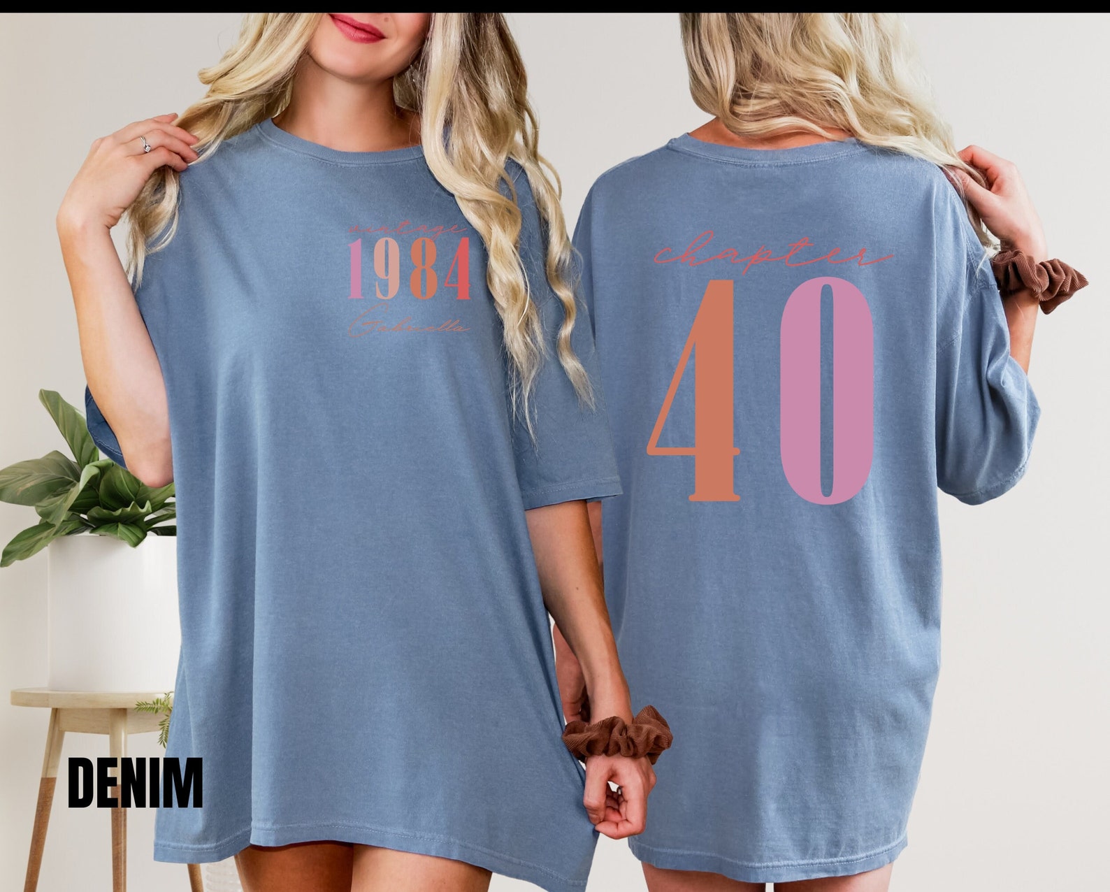 Personalized 40th Birthday Shirt, Vintage 1984 Top, Custom Age Shirt ...