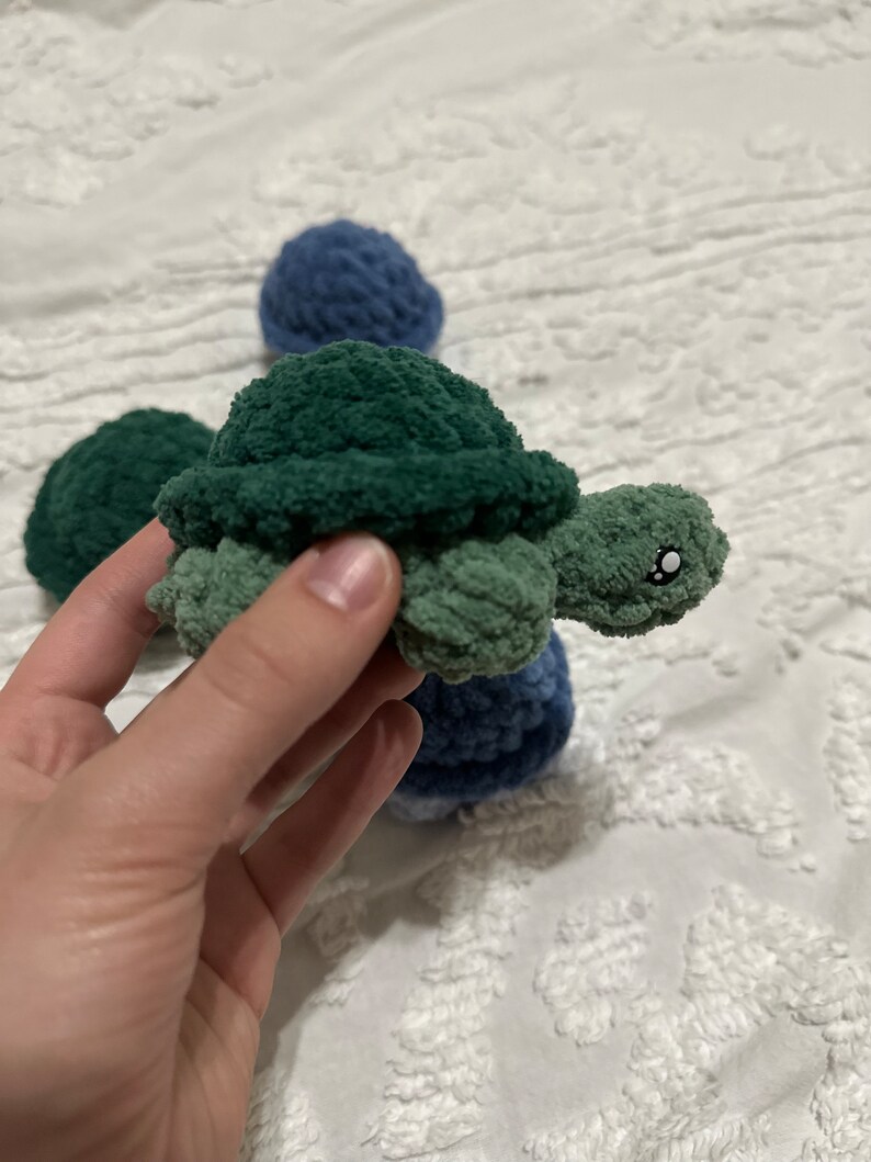 Crochet Mini Turtle, Baby Plushie, Baby Turtle, Cute Mini Turtle ...