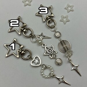 Silver Spiral Keychain | Beaded Charm / Handmade - Etsy