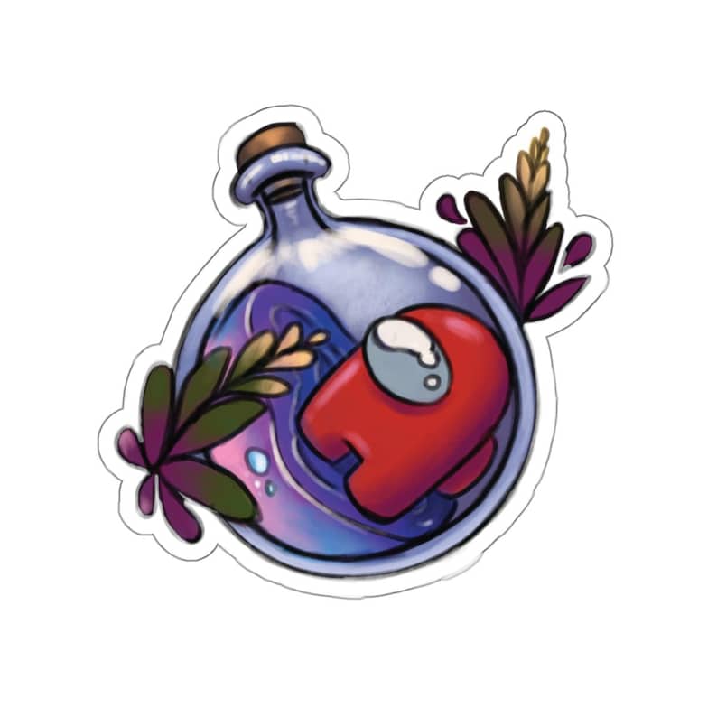 Amongus Among Us Potion Bottle Sticker - Etsy